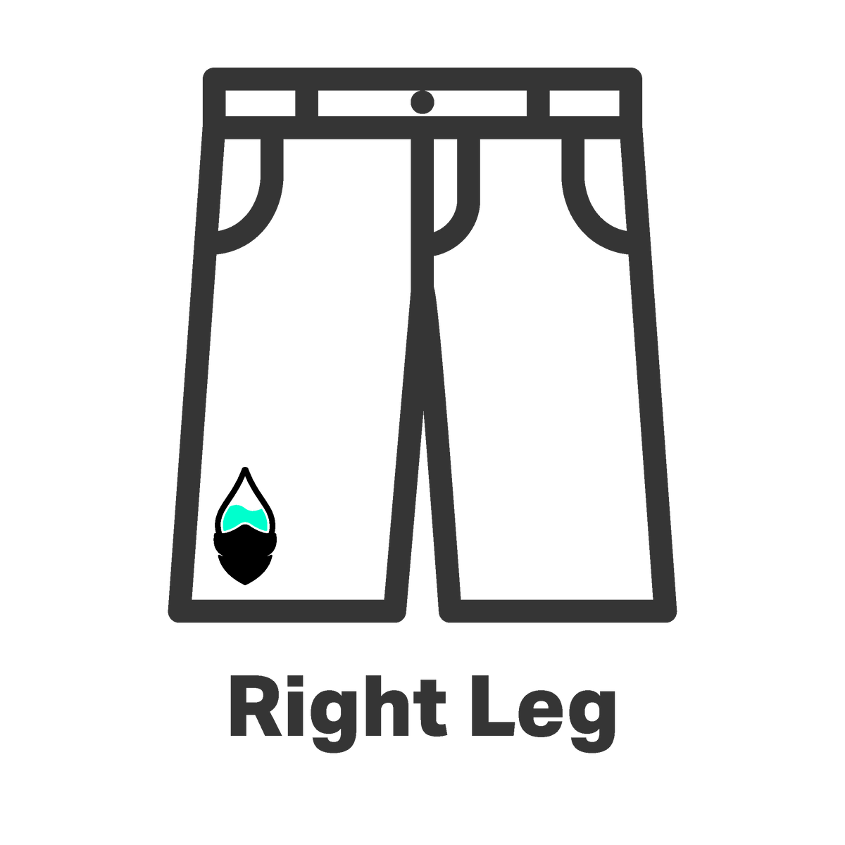 Short Right Leg EMB – The Colour Cartel